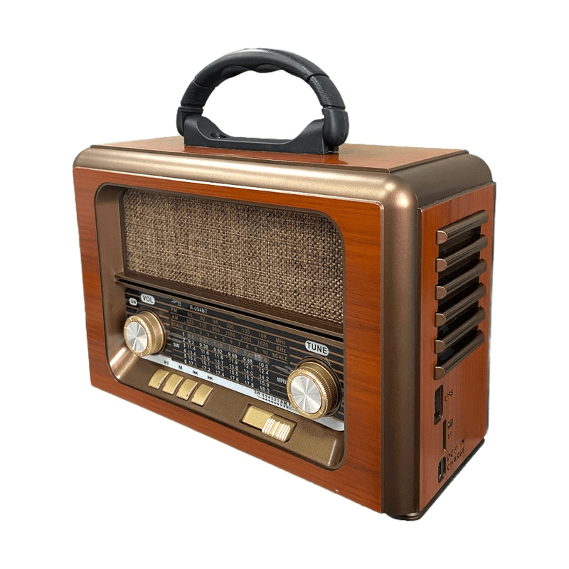 Radio Vintage Recargable Beck Play AM/FM/SW/USB/TF/BT BP-RV094BT ...